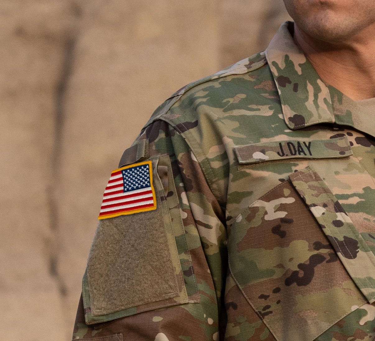 USA Flag Reverse Patch